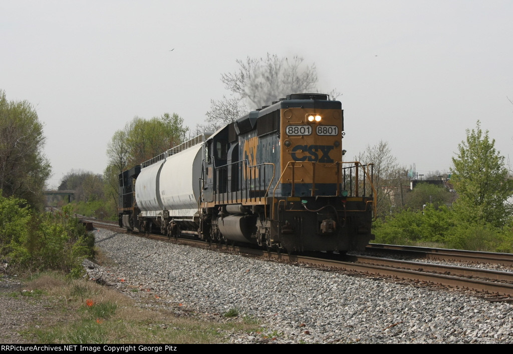 CSX 8801 and train D777
